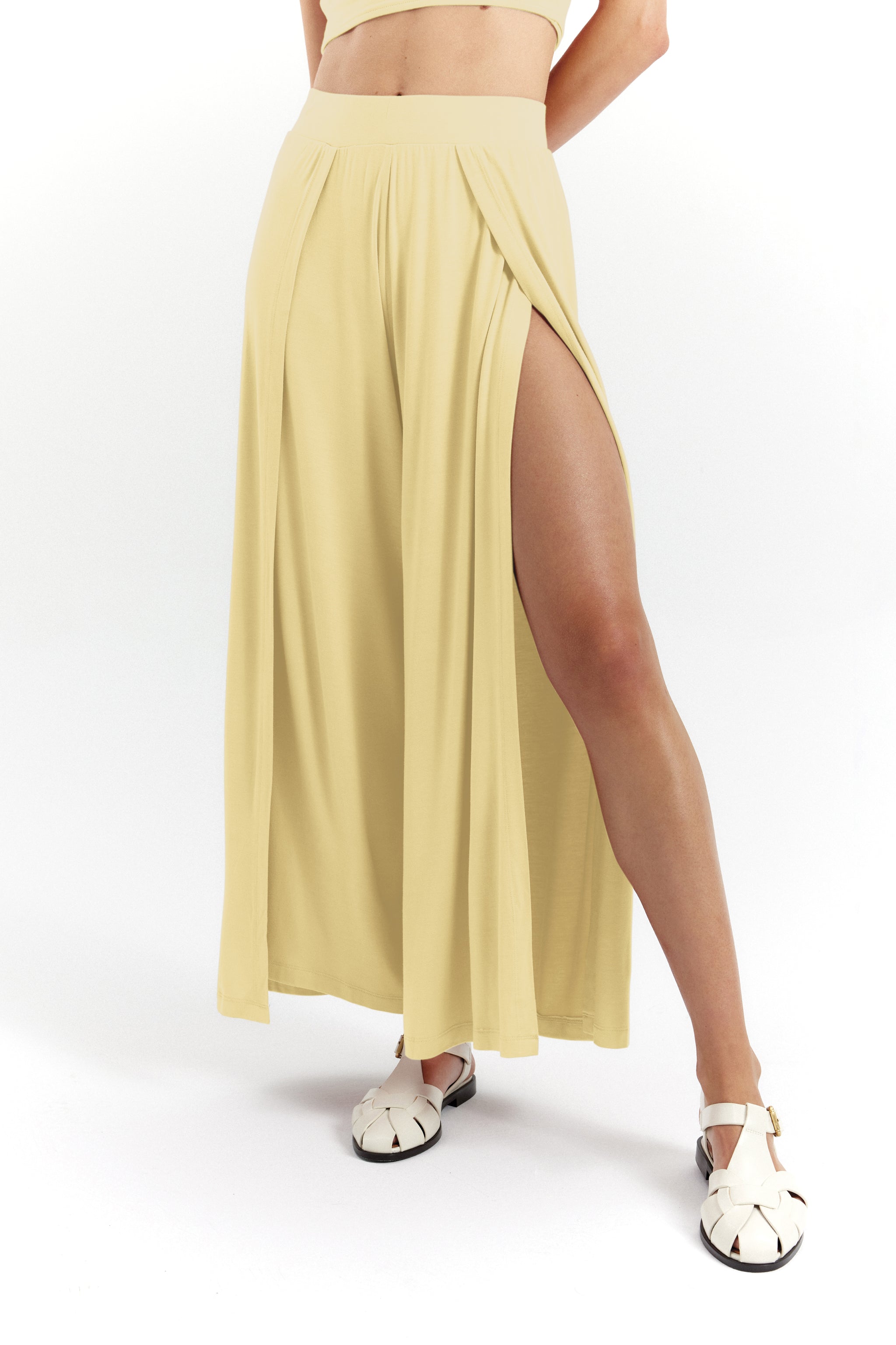 Soft Skin Touch Aera Yırtmaçlı Pantolon